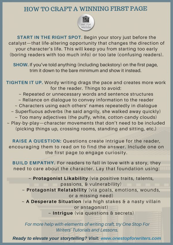 Five Micro-Edits to Hook Readers On Your First Page - WRITERS HELPING ...