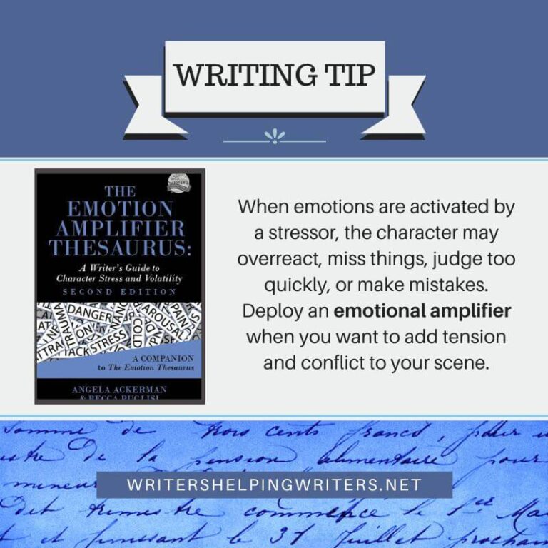 10 Reasons Why Emotion Amplifiers Are Good for Your Story - WRITERS ...